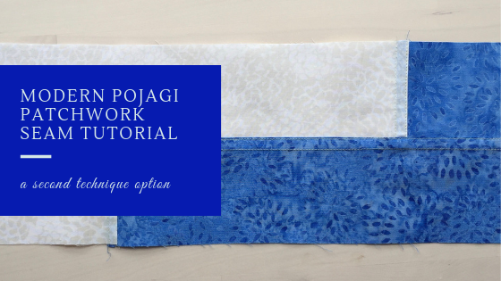 modern pojagi patchwork reversible seam tutorial