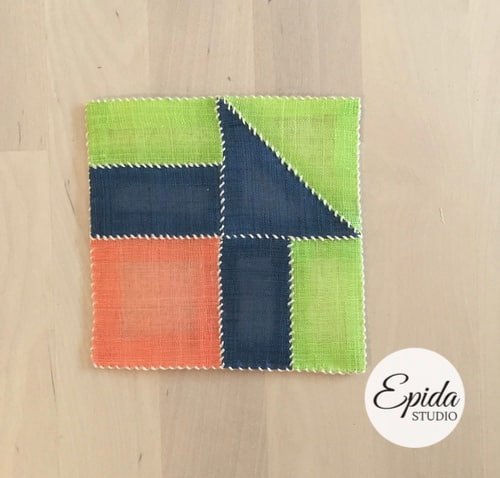 Hand-stitched Pojagi Coaster Tutorial | Epida Studio