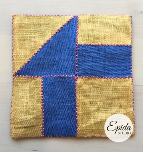 Hand-stitched Pojagi Coaster Tutorial | Epida Studio