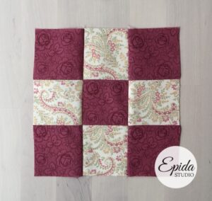 Making Nine Patch blocks with Strip Piecing | Epida Studio