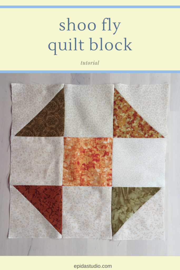 Shoo Fly Quilt Block Tutorial | Epida Studio