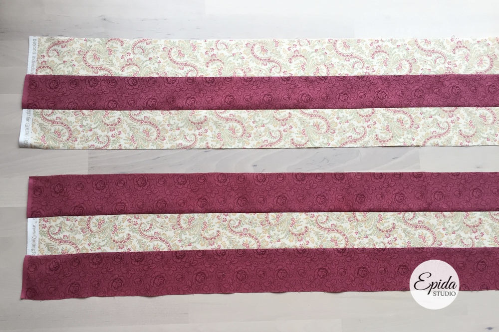 Making Nine Patch blocks with Strip Piecing | Epida Studio