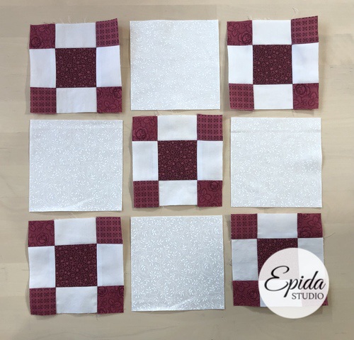 Double Nine Patch Quilt Block Tutorial | Epida Studio