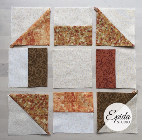Churn Dash Quilt Block Tutorial | Epida Studio