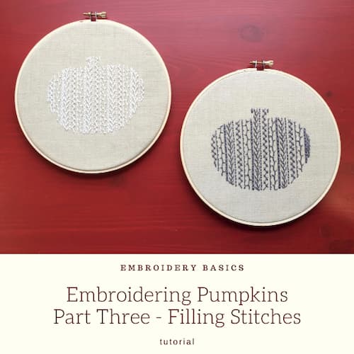 Basic Embroidery Stitches Filling Stitches
