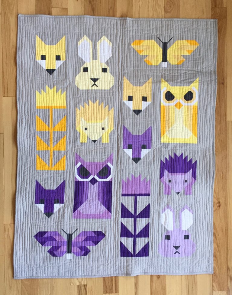 Simple Quilting with Wavy Vertical Lines | Epida Studio