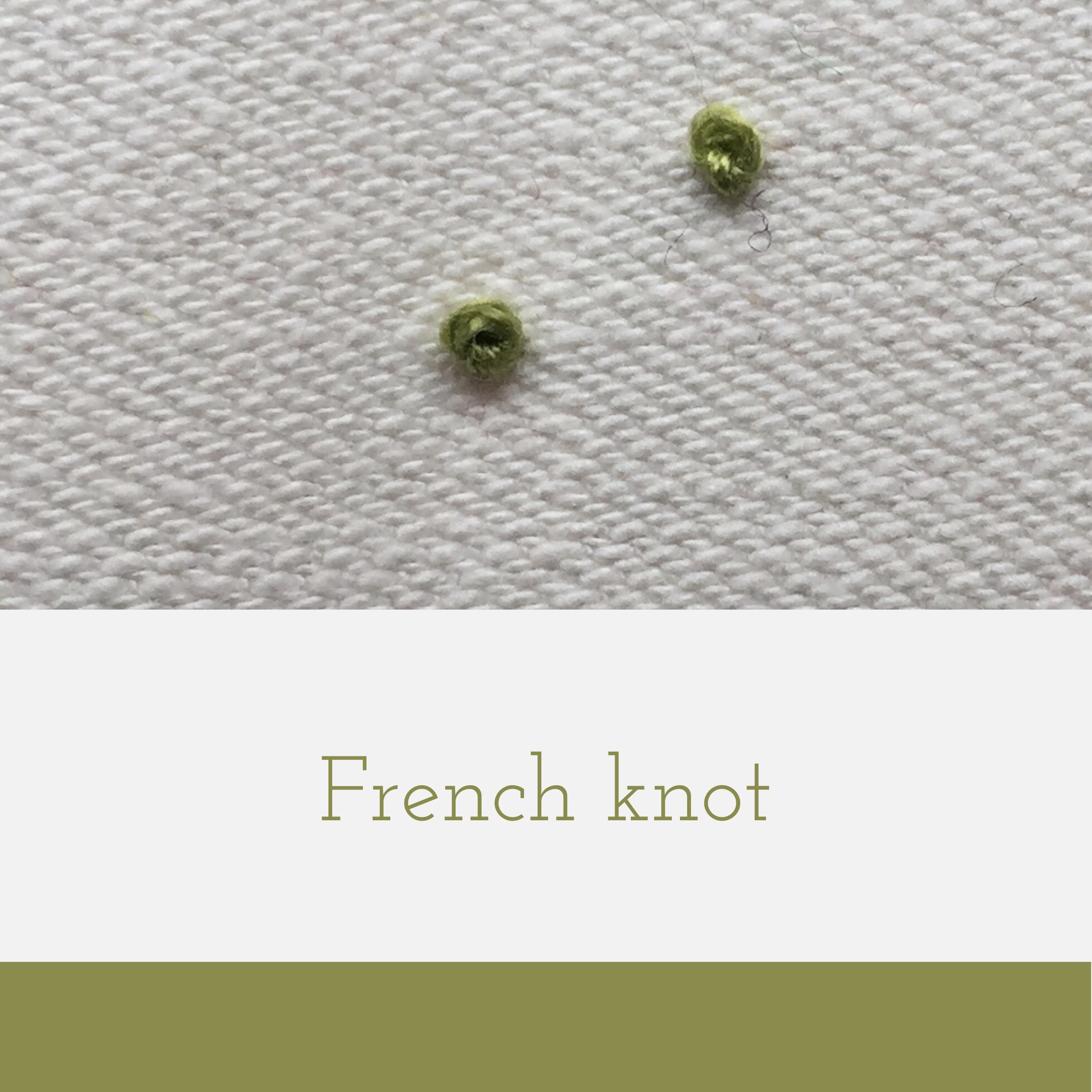 Freestyle embroidery French knot tutorial and ideas