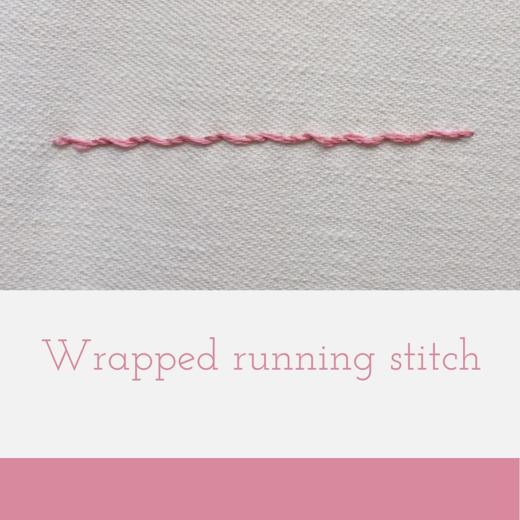 wrapped running stitch tutorial freestyle embroidery