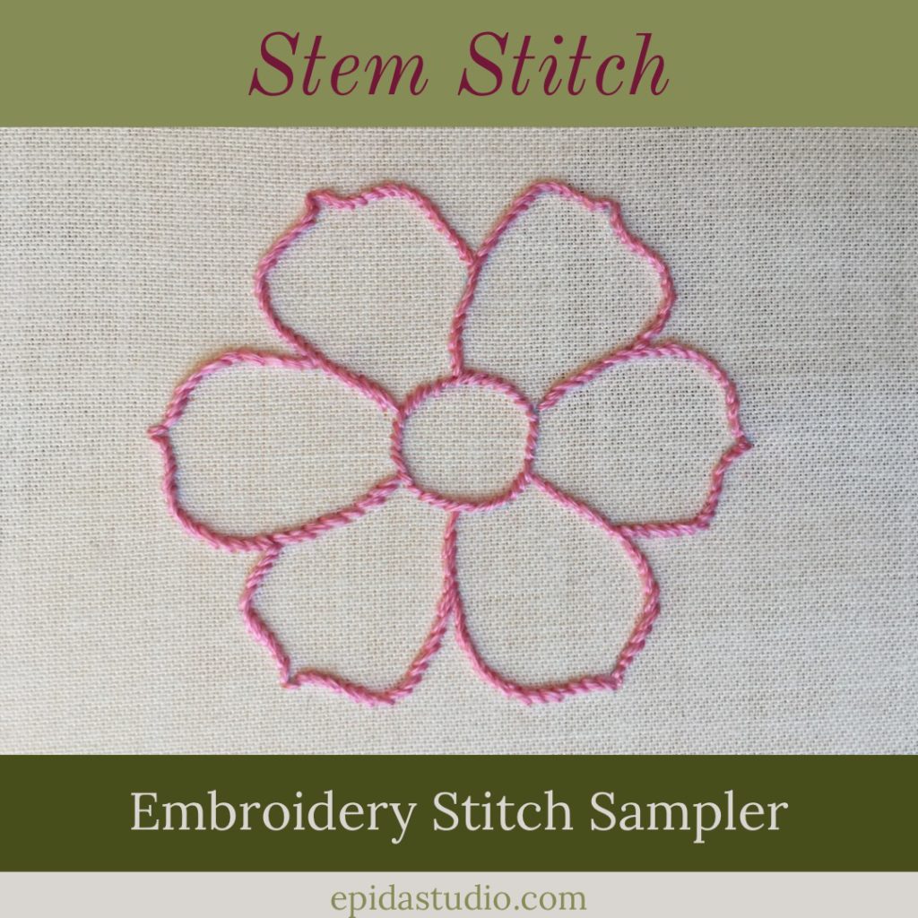 chain stitch tutorial for freestyle embroidery projects