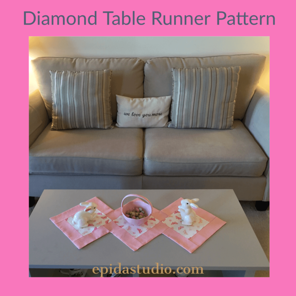 Diamonds Table Runner Pattern | epida studio