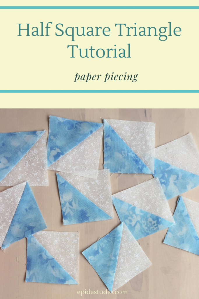 paper piecing half square triangles the quick and easy way