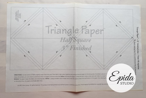 paper piecing half square triangles the quick and easy way
