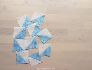 paper piecing half square triangles the quick and easy way