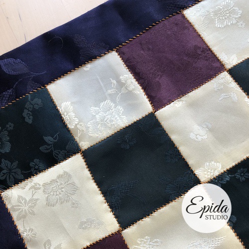 hand sewn pojagi pillow