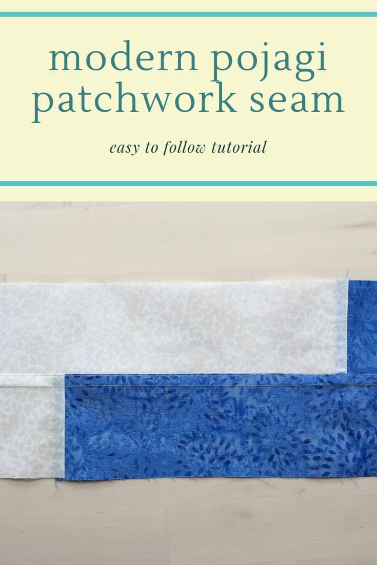 modern pojagi patchwork reversible seam tutorial