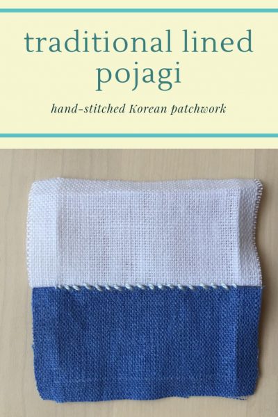 Traditional lined pojagi tutorial