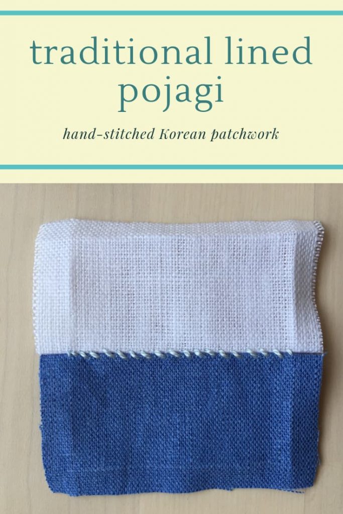 Traditional lined pojagi tutorial