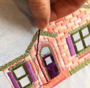 couching embroidery tutorial