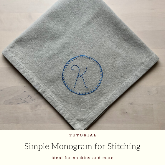 Simple Monogram Stitching | Epida Studio
