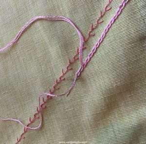 chain stitch tutorial for freestyle embroidery projects