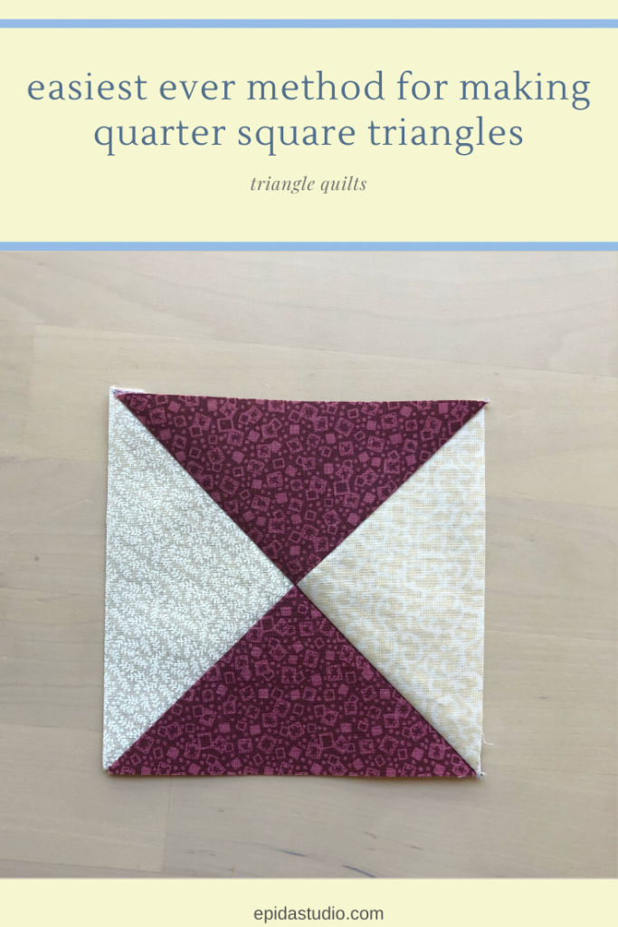 Making Quarter Square Triangles with the easiest ever method | Epida Studio