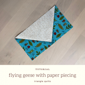 Making Flying Geese with Paper Piecing | epida studio