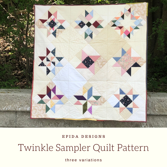Twinkle Sampler Quilt Pattern | Epida Studio