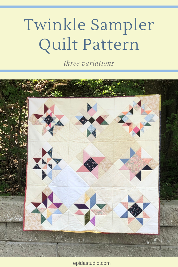 Twinkle Sampler Quilt Pattern | Epida Studio
