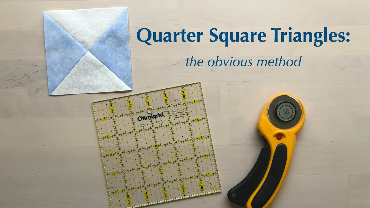 Quarter Square Triangles: the most obvious method | epida studio