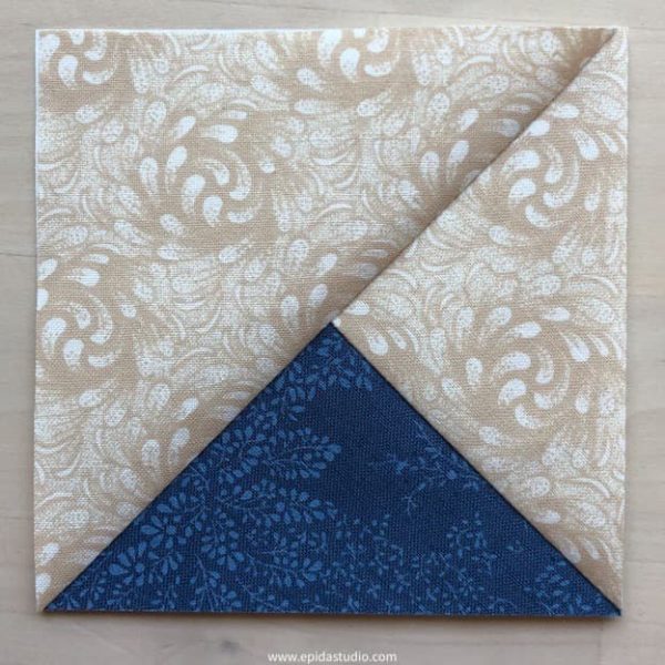 Split Half-Square Triangles: Paper Piecing | Epida Studio