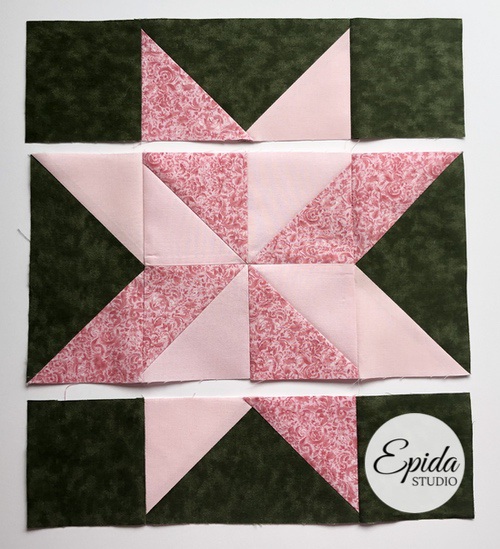 LeMoyne Star quilt block tutorial | Epida Studio
