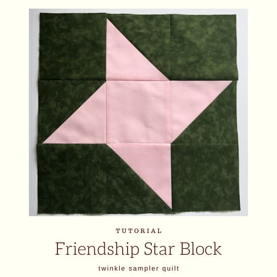 Friendship Star quilt block Tutorial | Epida Studio