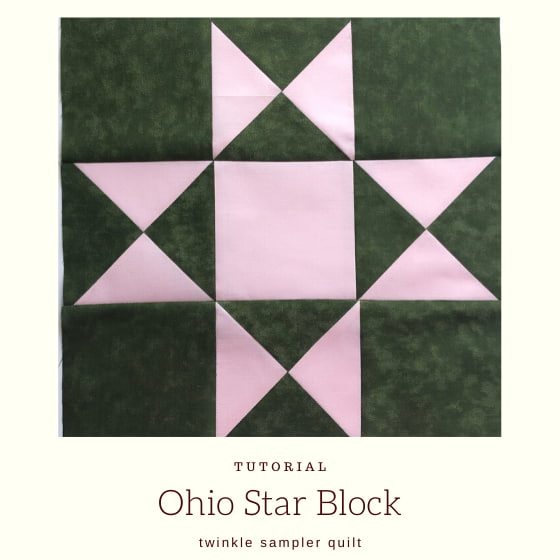 Ohio Star quilt block tutorial | Epida Studio