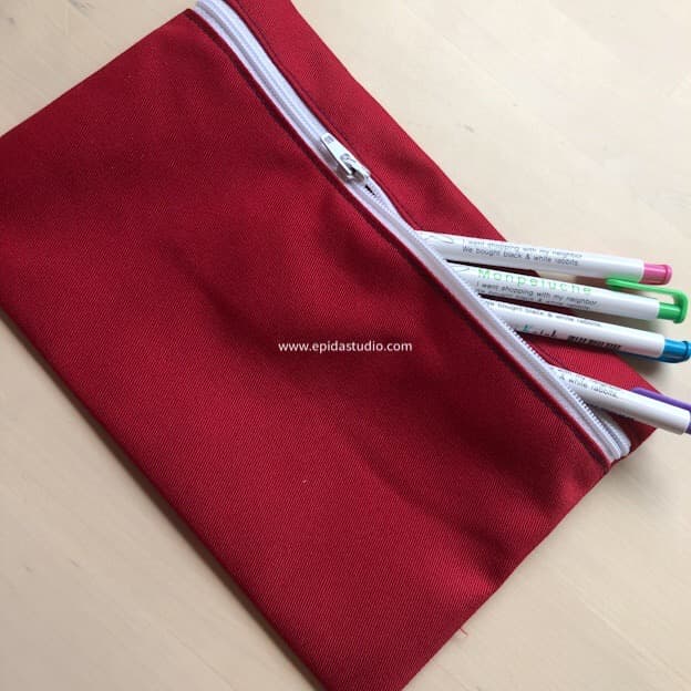 Sewing a Simple Pencil Case | Epida Studio