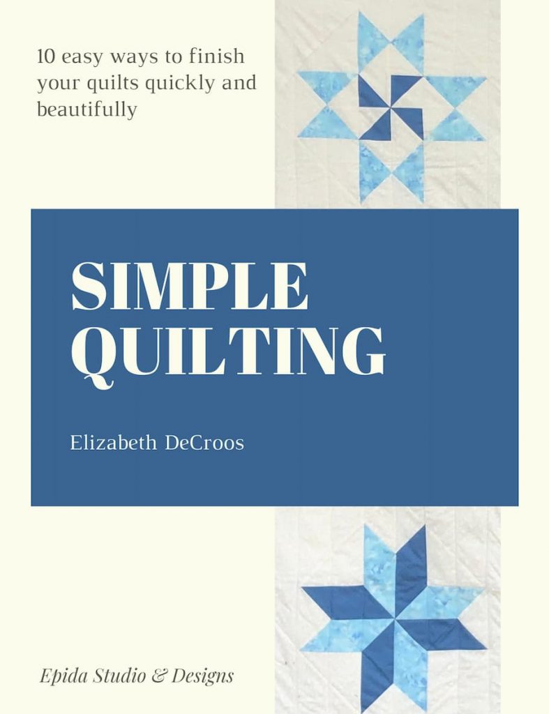 Simple Quilting with Wavy Vertical Lines | Epida Studio