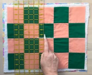 Simple Quilting with straight vertical lines | Epida Studio