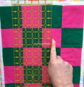 Simple Quilting with Wavy Vertical Lines | Epida Studio