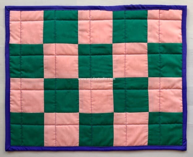 Simple Quilting with straight vertical lines | Epida Studio