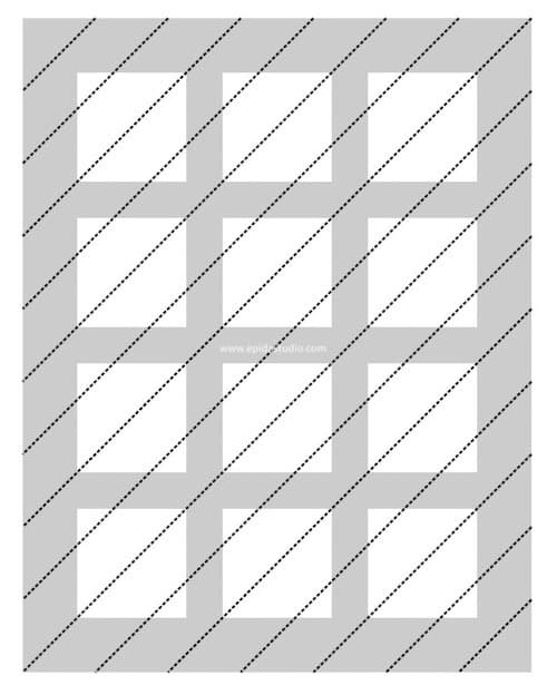 Simple Quilting with Straight Diagonal Lines | Epida Studio