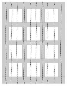 Simple Quilting with Wavy Vertical Lines | Epida Studio