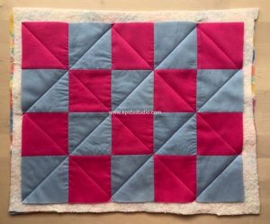 Simple Quilting with Straight Diagonal Lines | Epida Studio