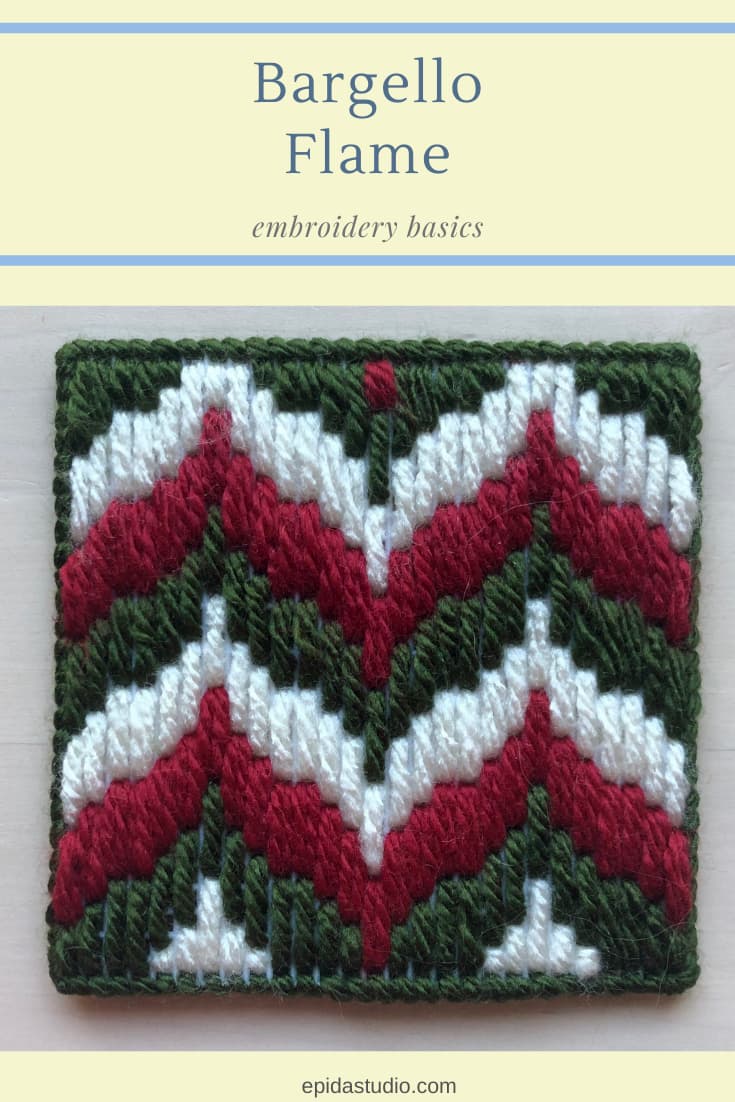 Flame Bargello Stitching | Epida Studio