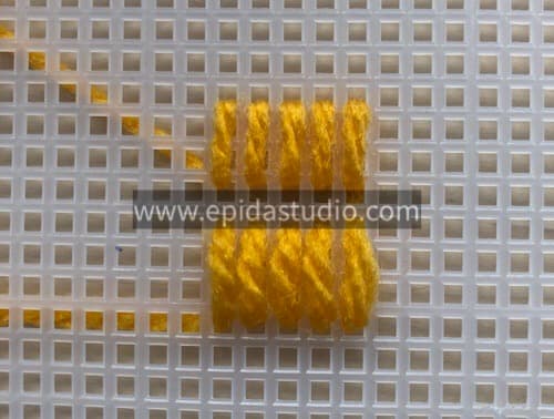 Stitching on Plastic Canvas | Epida Studio