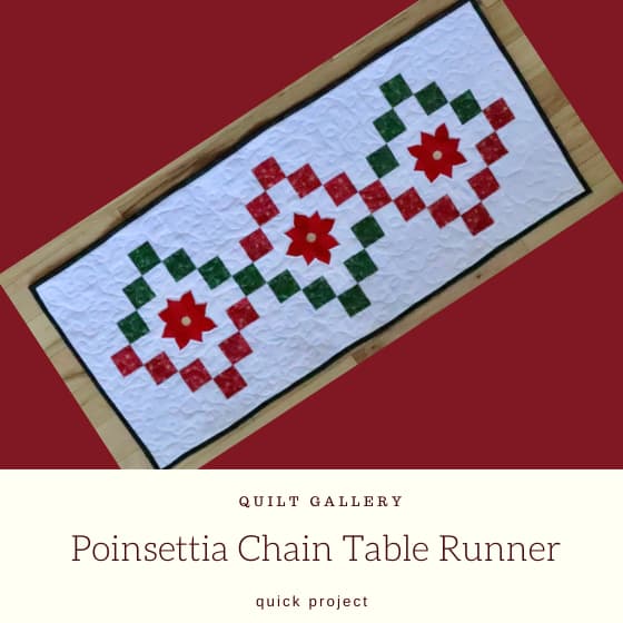 Poinsettia Chain Table Runner | Epida Studio