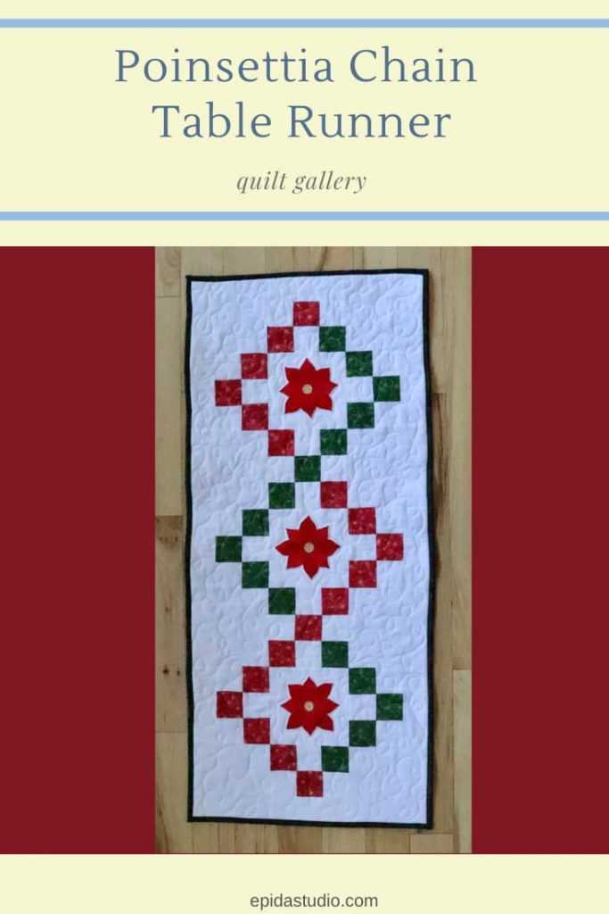Poinsettia Chain Table Runner | Epida Studio