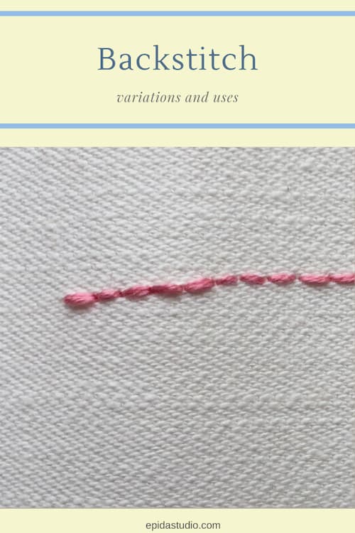 embroidery tutorial back stitch