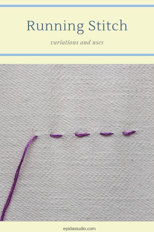 embroidery tutorial running stitch techniques and uses
