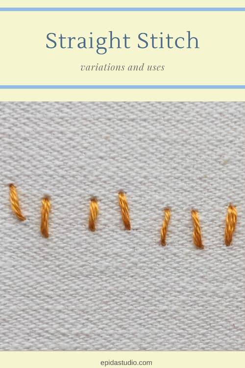 straight stitch freestyle embroidery tutorial