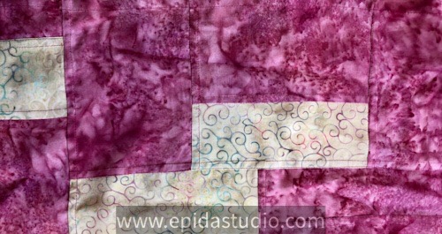 Elegance Reversible Patchwork Scarf Pattern | Epida Studio