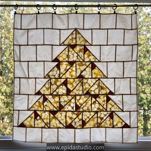 Christmas Tree Window Hanging Pattern | Epida Studio